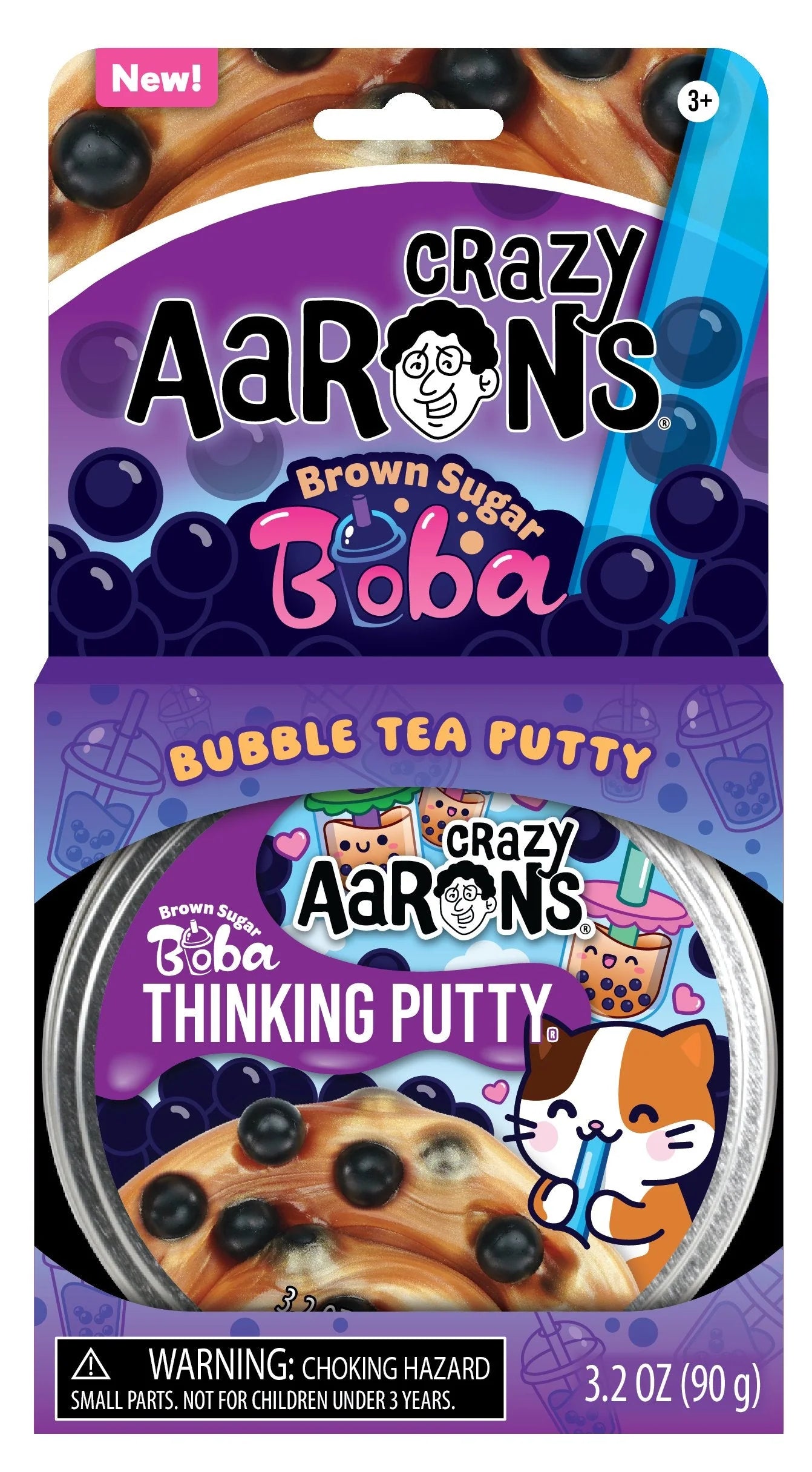 BROWN SUGAR BOBA - FULL SIZE 4" THINKING PUTTY TIN – Grupo Park